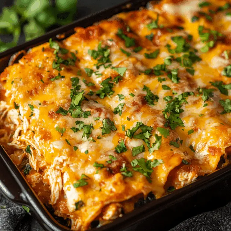 Easy Shredded Chicken Enchilada Casserole Recipe – Mary Universe