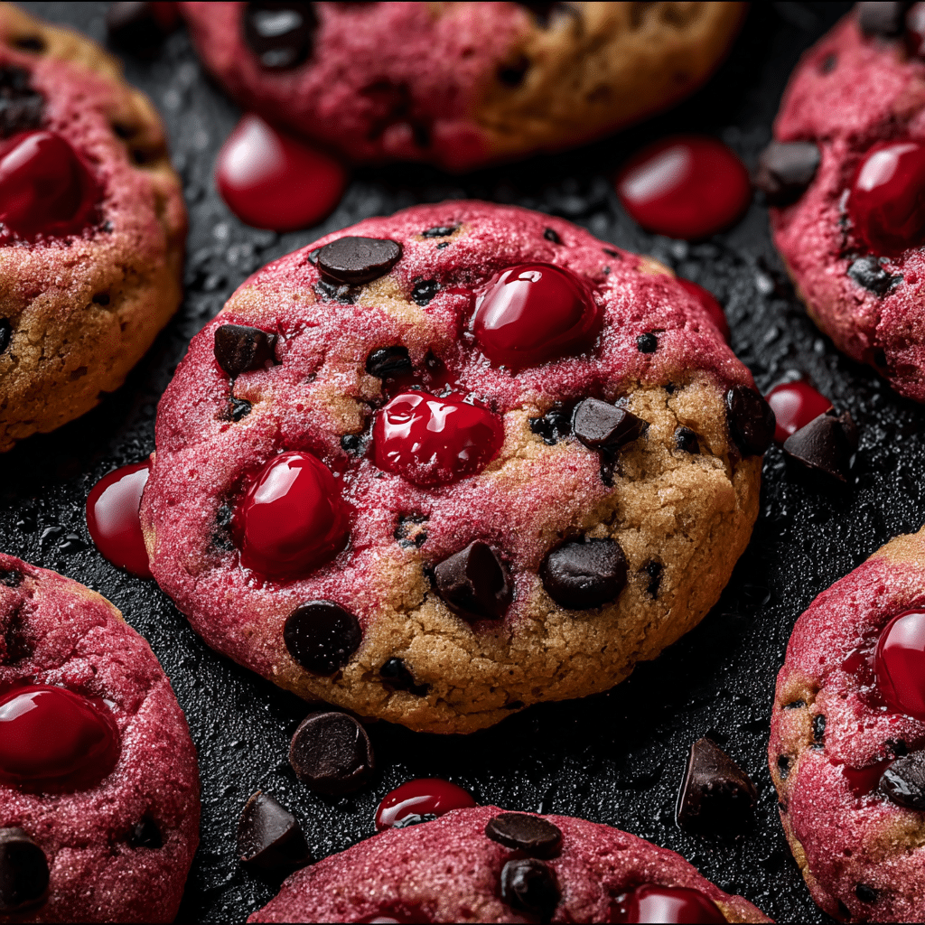 Heavenly Maraschino Cherry Chocolate Chip Cookies – Mary Universe