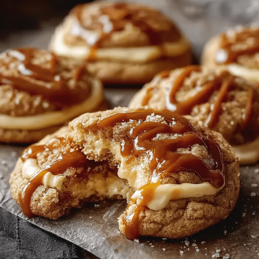 Soft Salted Caramel Cheesecake Cookies – Mary Universe