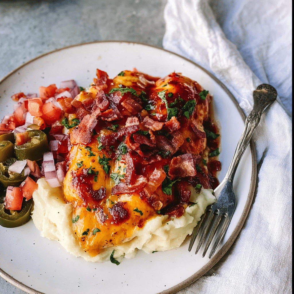 Cowboy BBQ Bacon Cheddar Chicken – Mary Universe