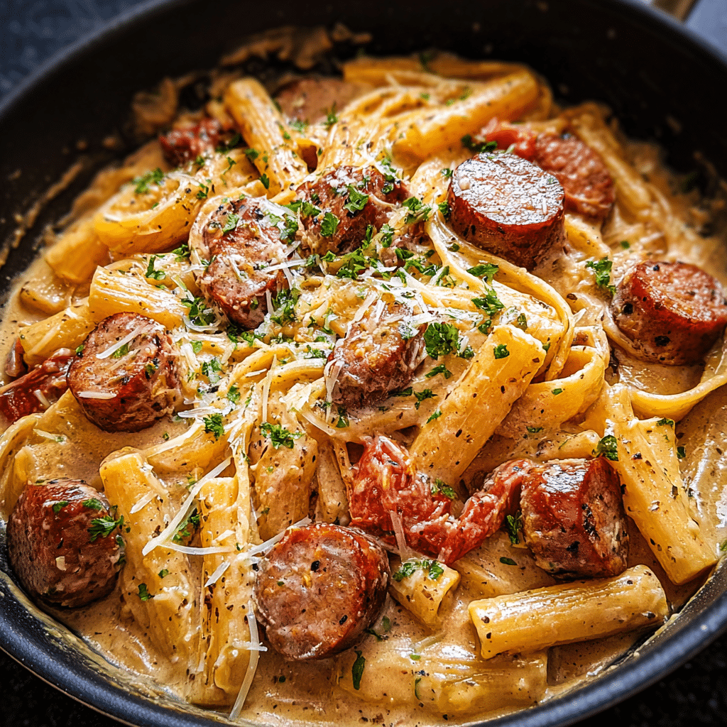 Creamy Cajun Sausage Pasta – Mary Universe