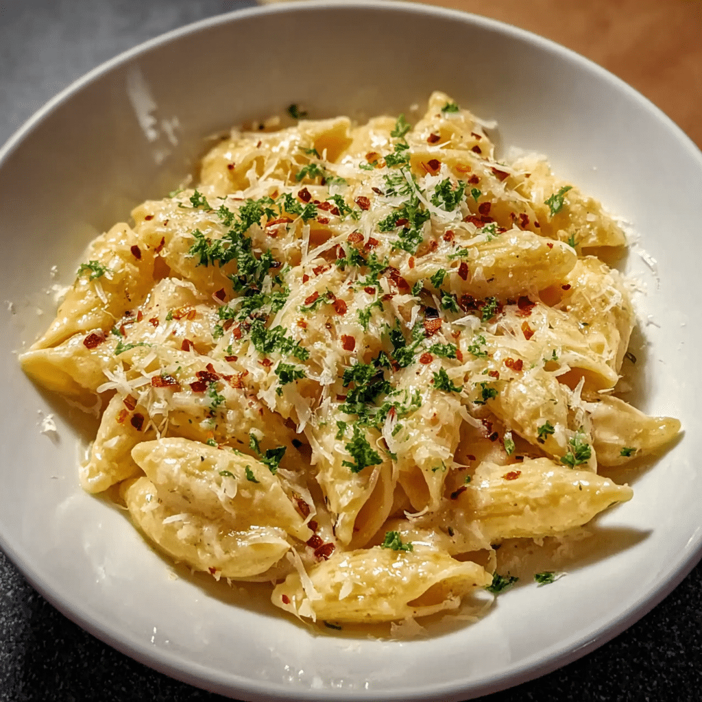 One Pot Creamy Garlic Pasta – Mary Universe