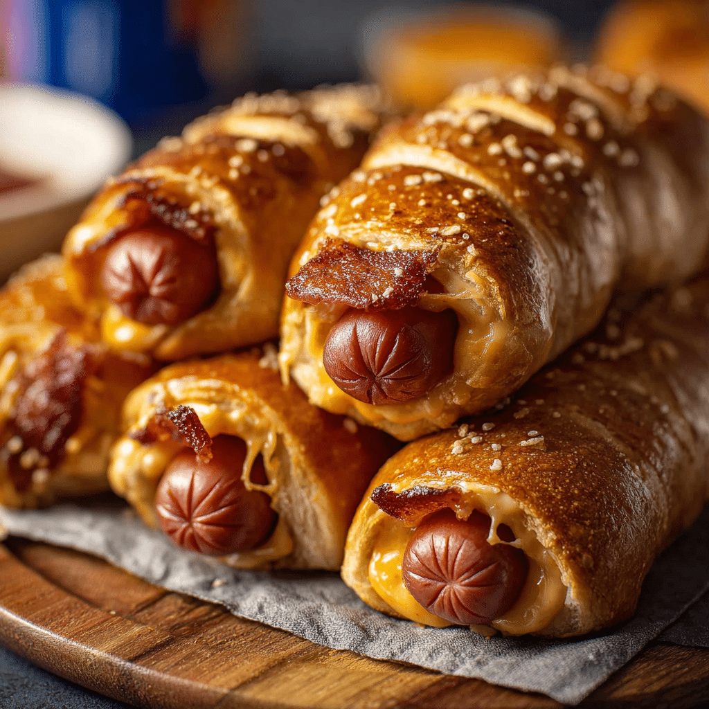Soft Baked Cheesy Pretzel Dogs – Mary Universe